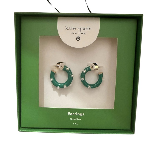 Kate Spade X Target | Jewelry | Kate Spade Target Collab Green Hoop ...